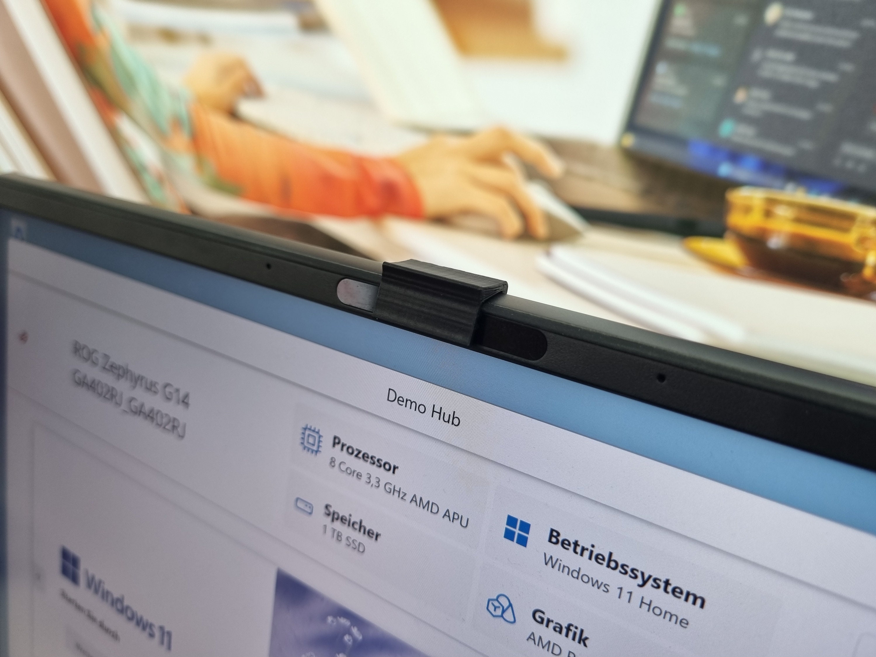 Asus ROG Zephyrus G14 GA402RJ CAMERA COVER - No Glue, Just Plug and ...