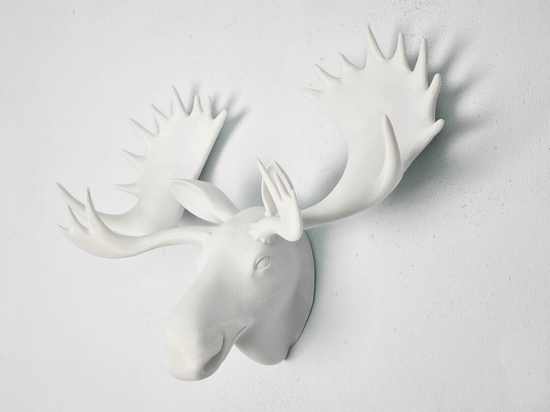 Moose Head Wall Decor: Faux Taxidermy Trophy Mount - Etsy