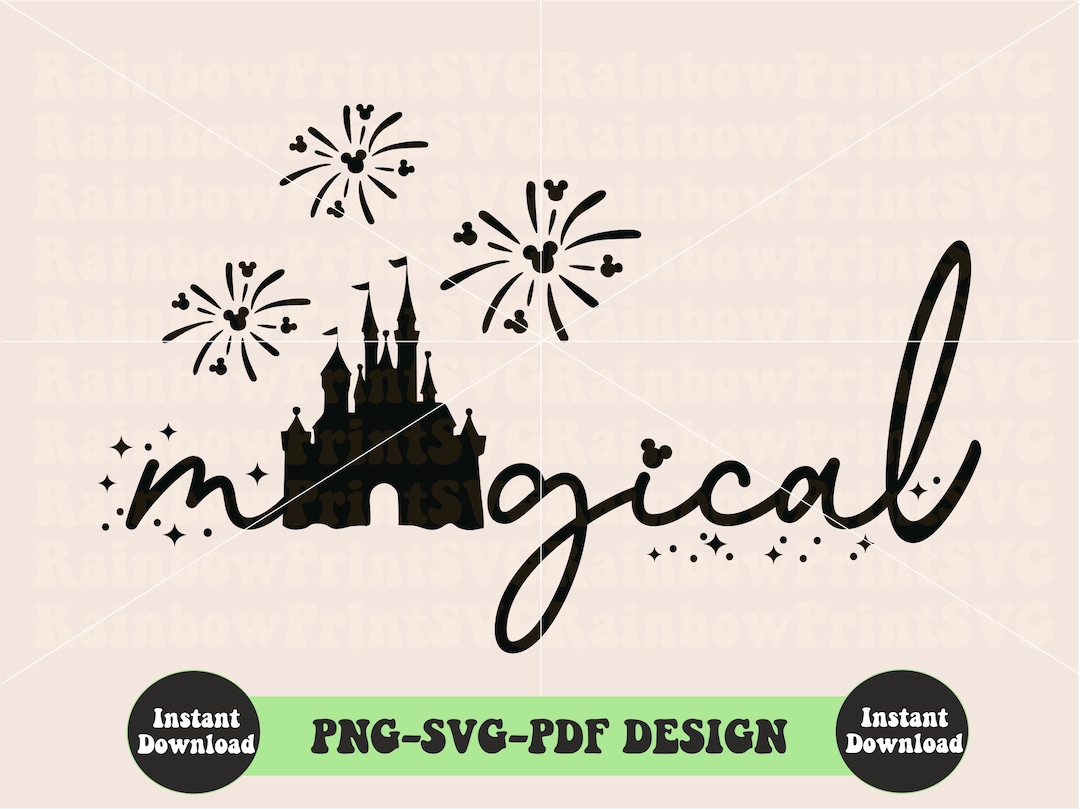 Magical Family Trip SVG: Fairy Sparkle Castle (digital Download) - Etsy
