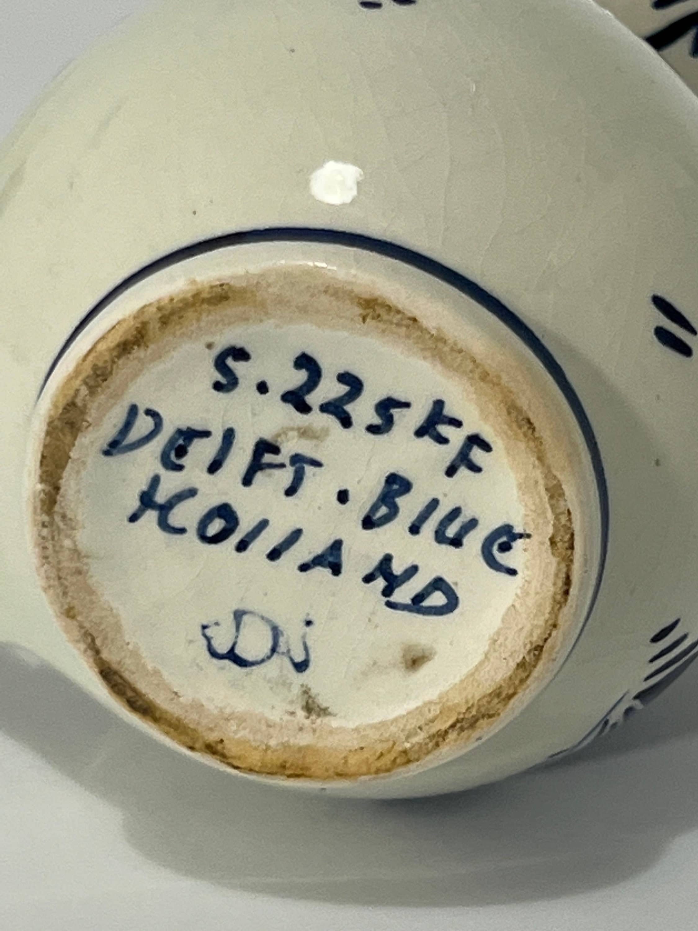 Hand Painted Delft Holland Pitcher Bud Vase 4 - Etsy