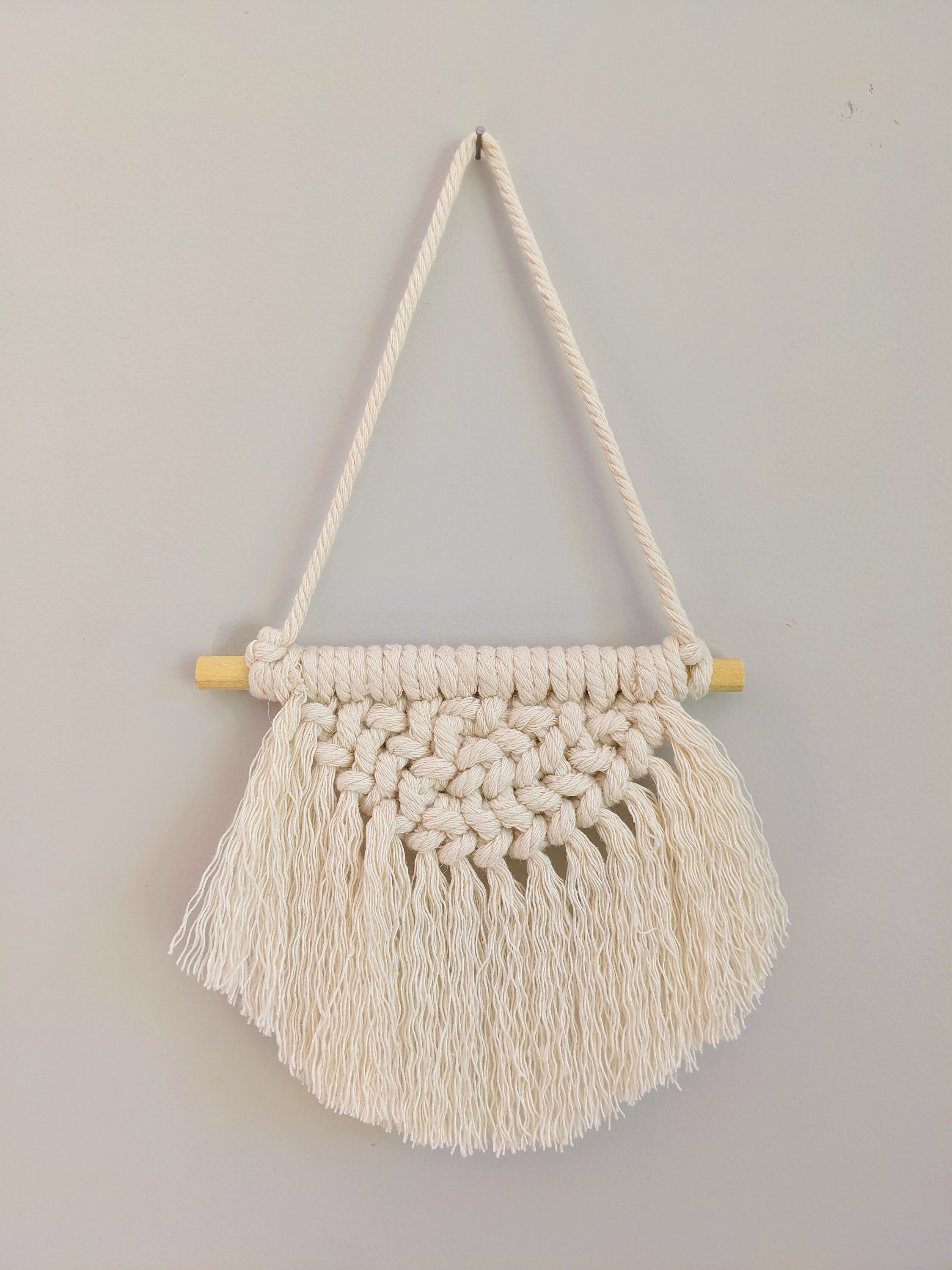 Small Half Circle Macrame Wall Hanging - Etsy