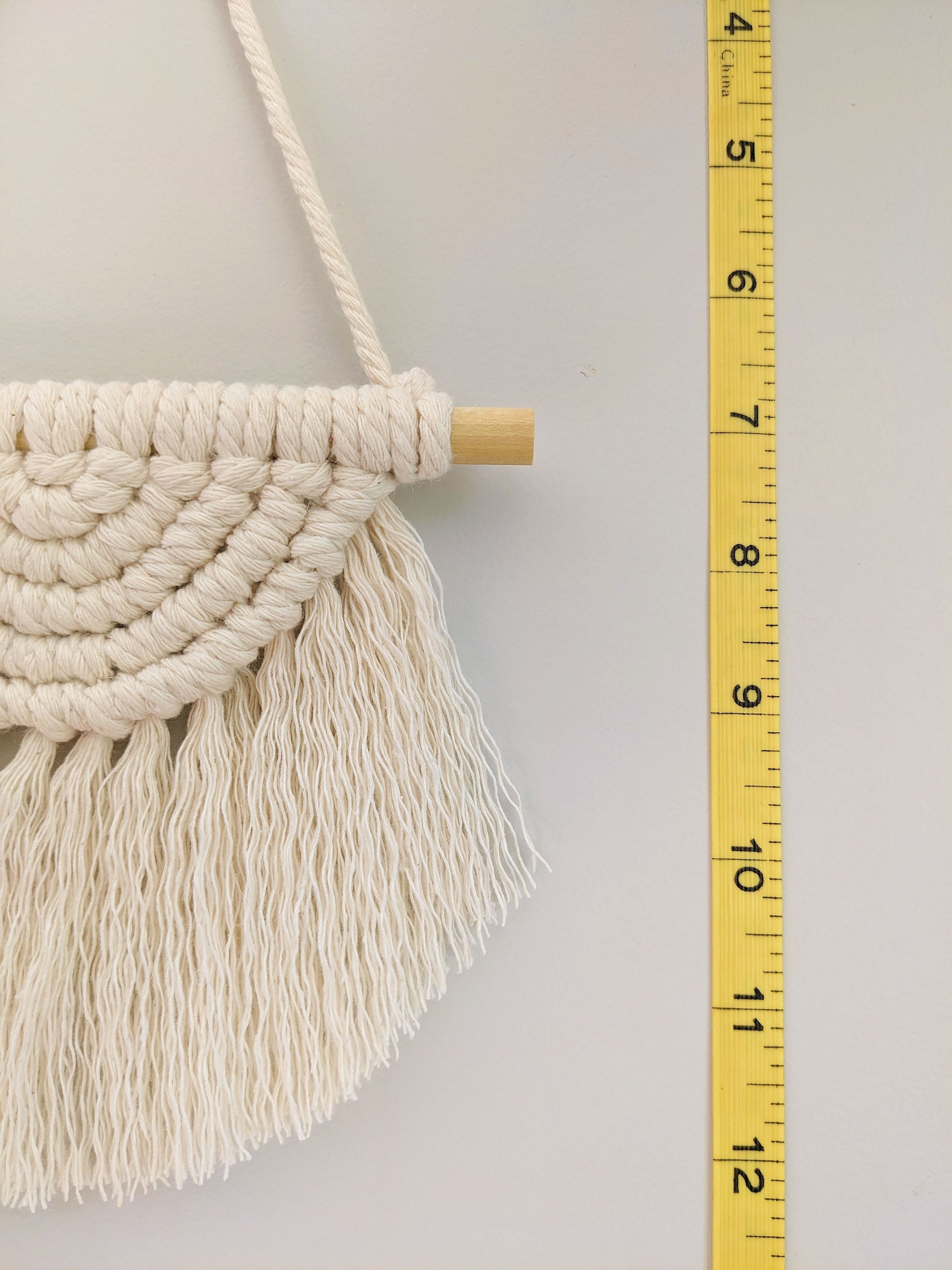 Small Half Circle Macrame Wall Hanging - Etsy