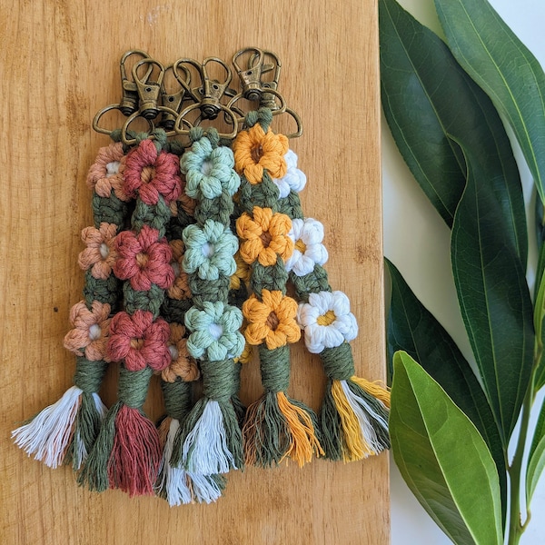 Macrame Keychain - Etsy