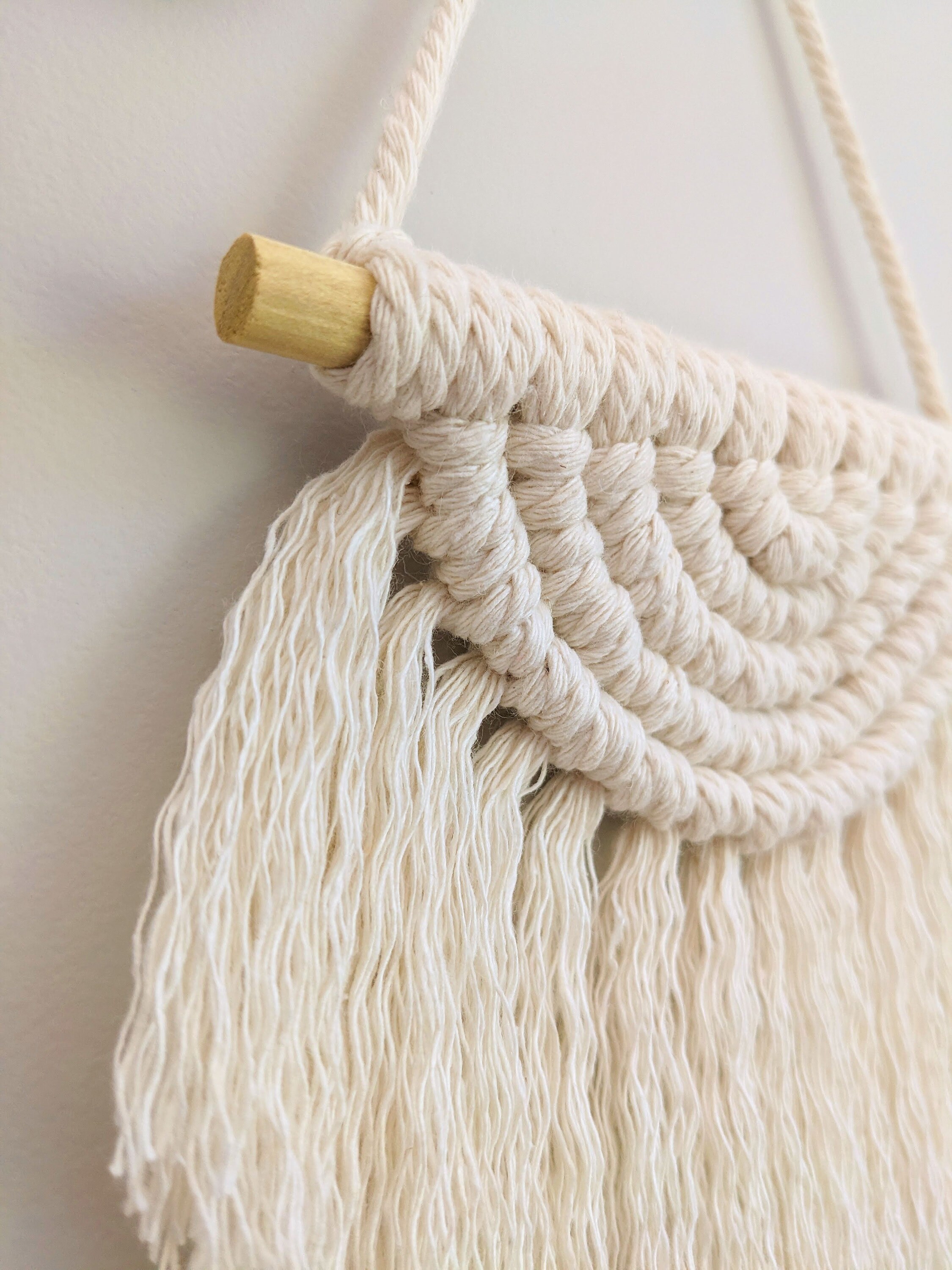 Small Half Circle Macrame Wall Hanging - Etsy