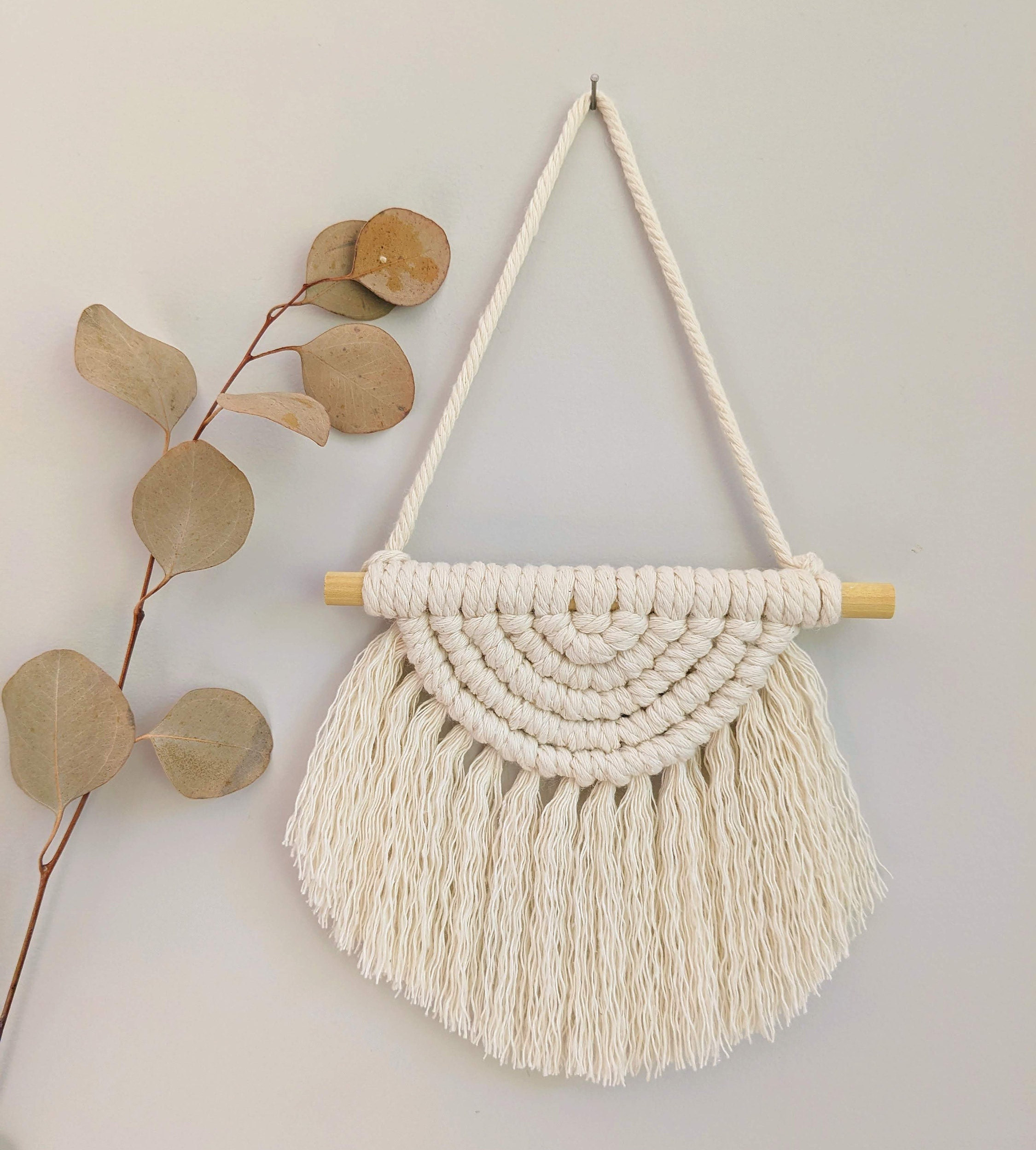 Small Half Circle Macrame Wall Hanging - Etsy