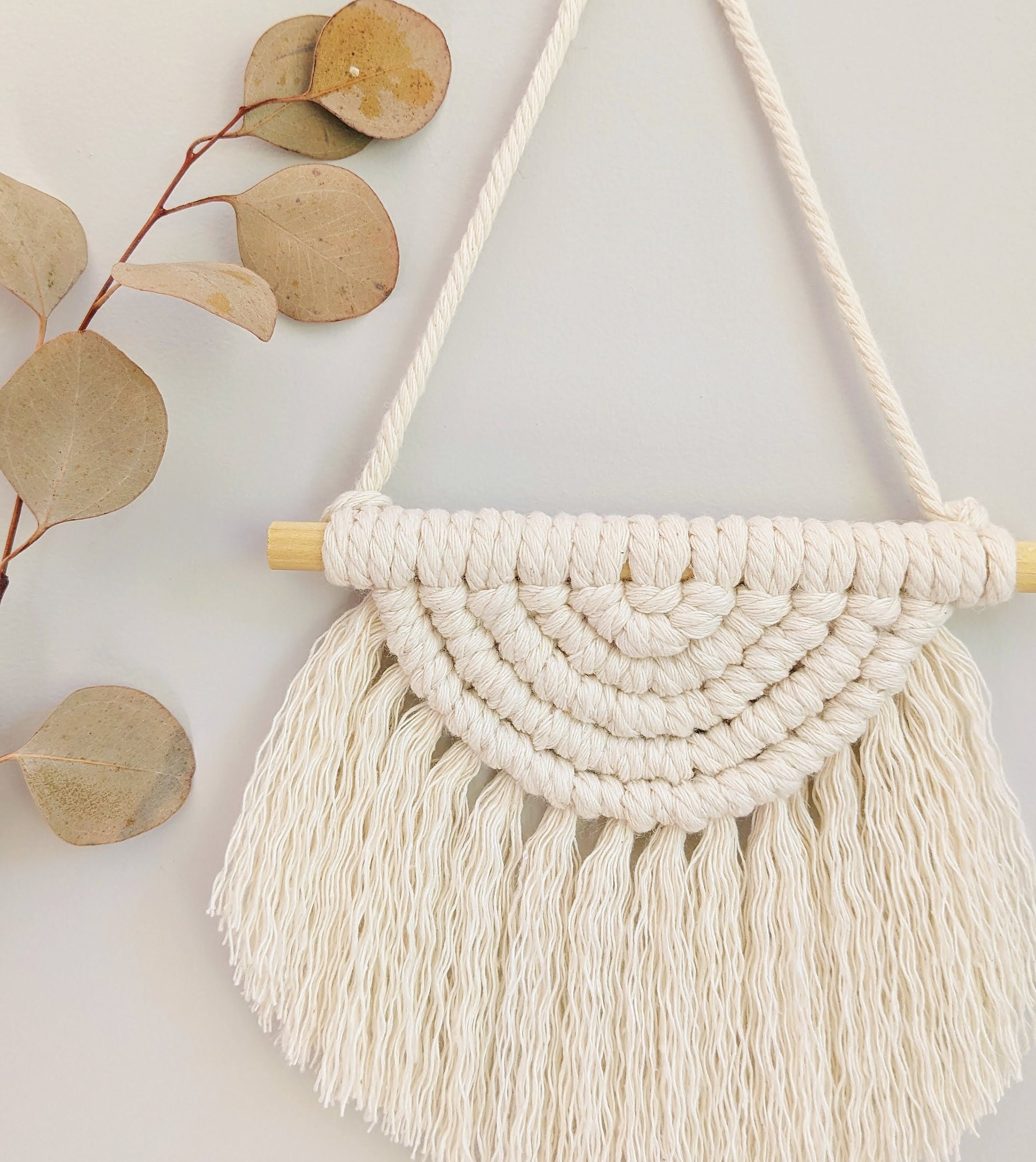Small Half Circle Macrame Wall Hanging - Etsy