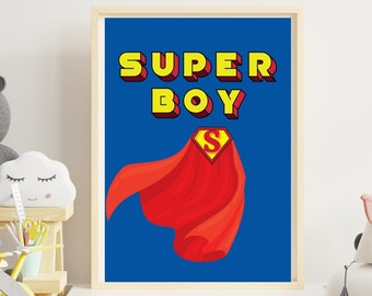 Superboy Wall Art - Etsy
