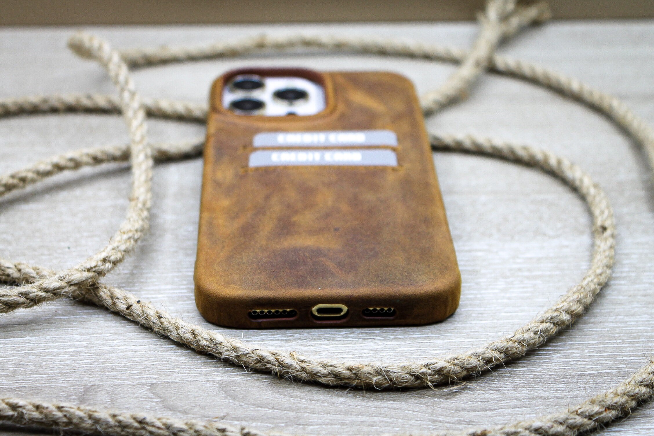 Full Grain Leather Phone Case, Camel Phone Cover, iPhone 14, 13, 12, 11 ...