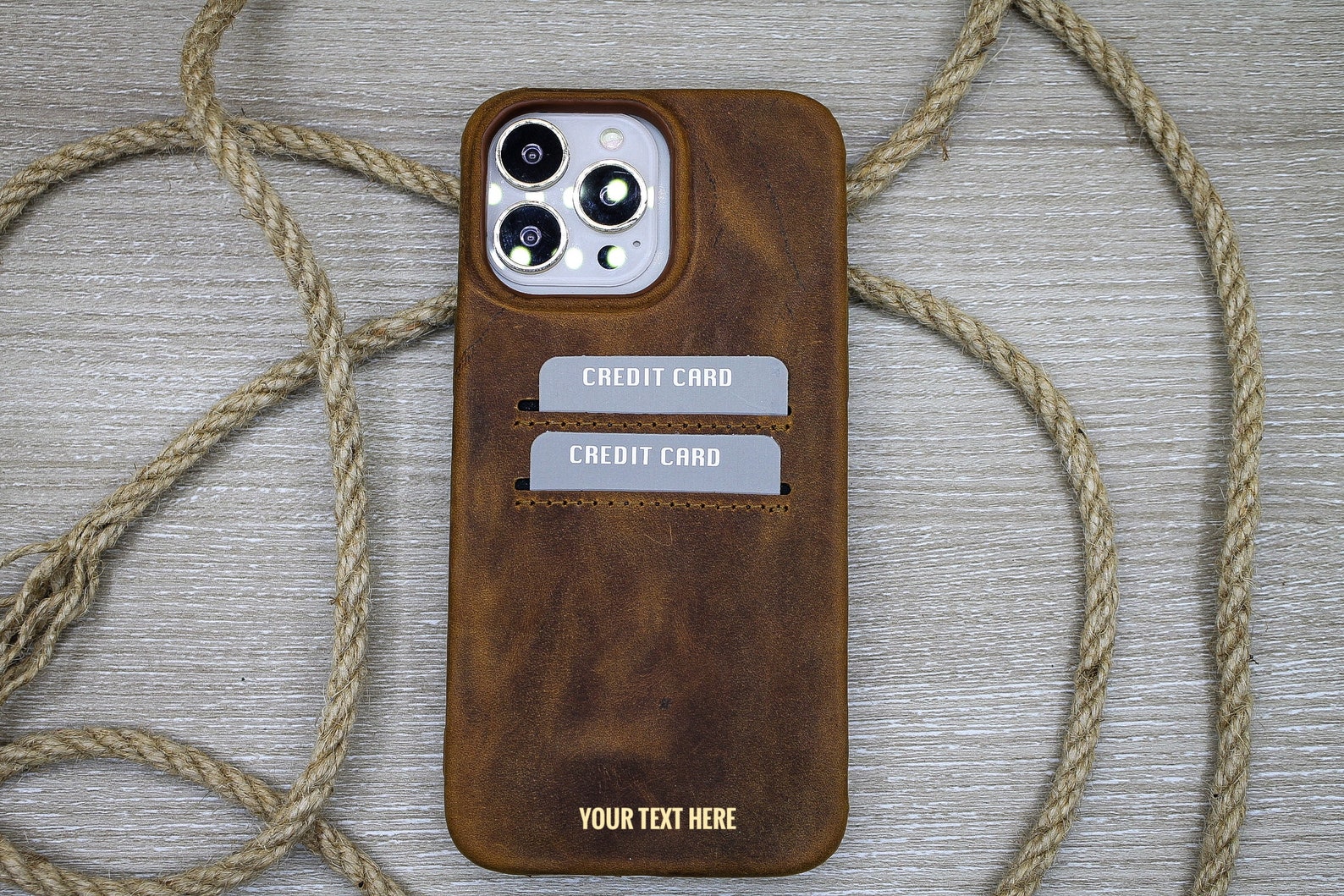 Full Grain Leather Phone Case, Camel Phone Cover, iPhone 14, 13, 12, 11 ...