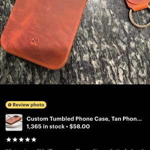 Custom Tumbled Phone Case, Tan Phone Cover, iPhone 14, 13, 12, 11, Pro ...