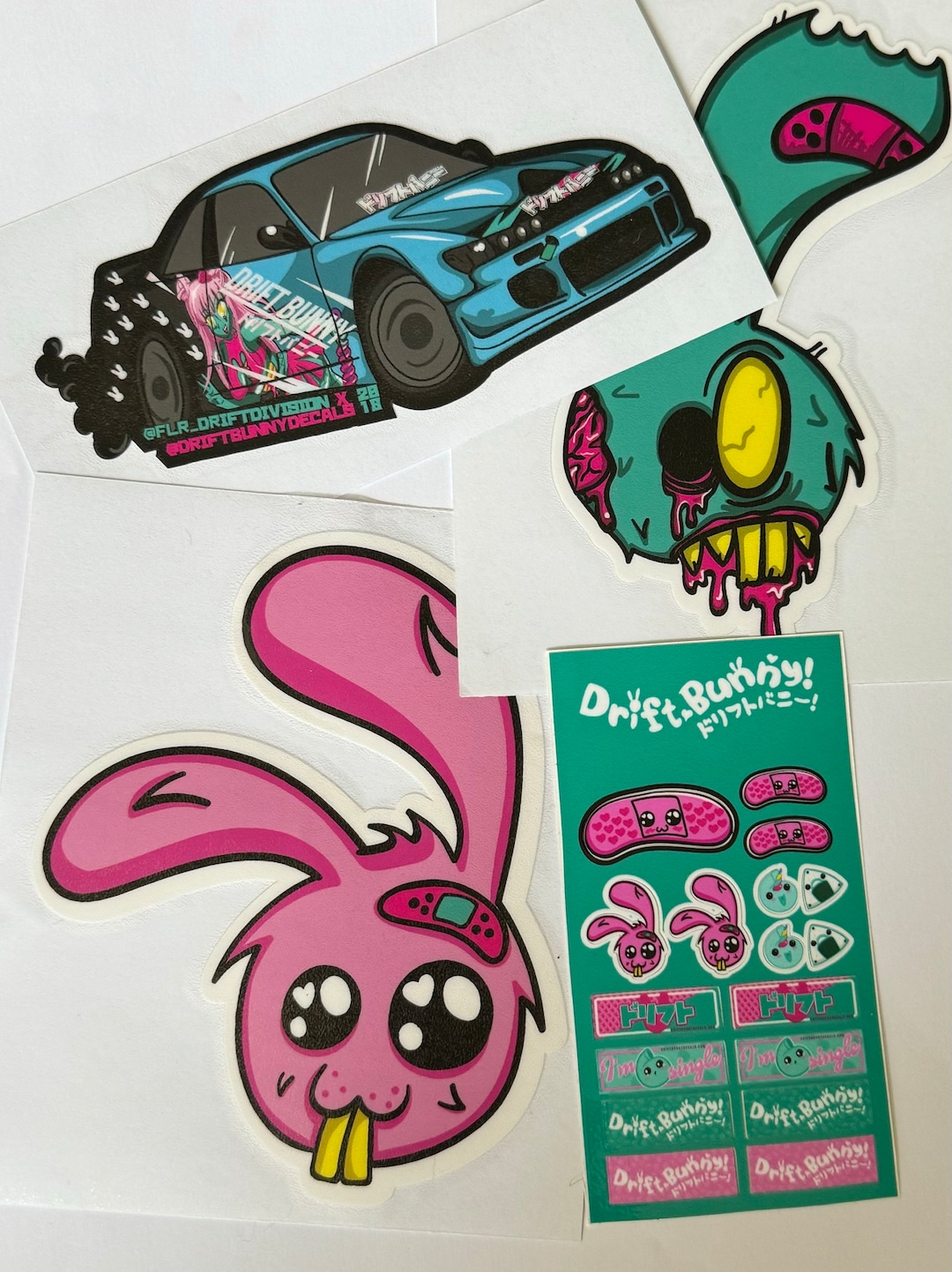 Drift Bunny Vinyl Decals | Car Window JDM Drift Sticker | Car Brand ...