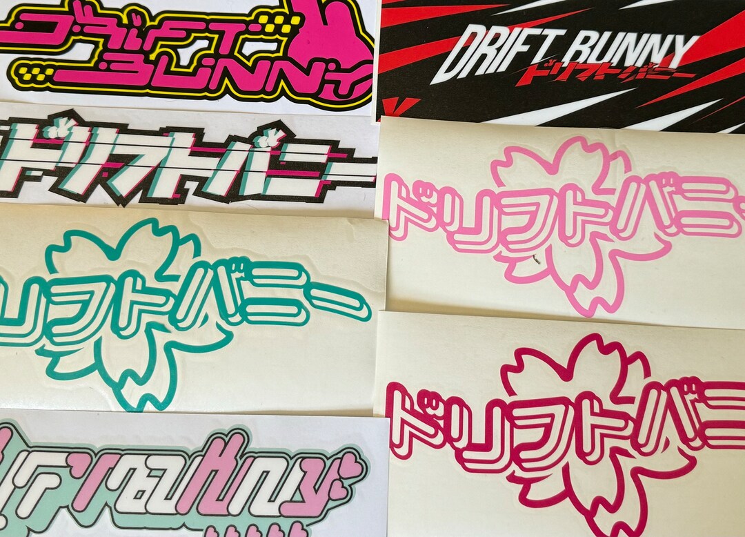 Drift Bunny Logo Vinyl Decal | Car Window JDM Drift Sticker | Car Brand ...