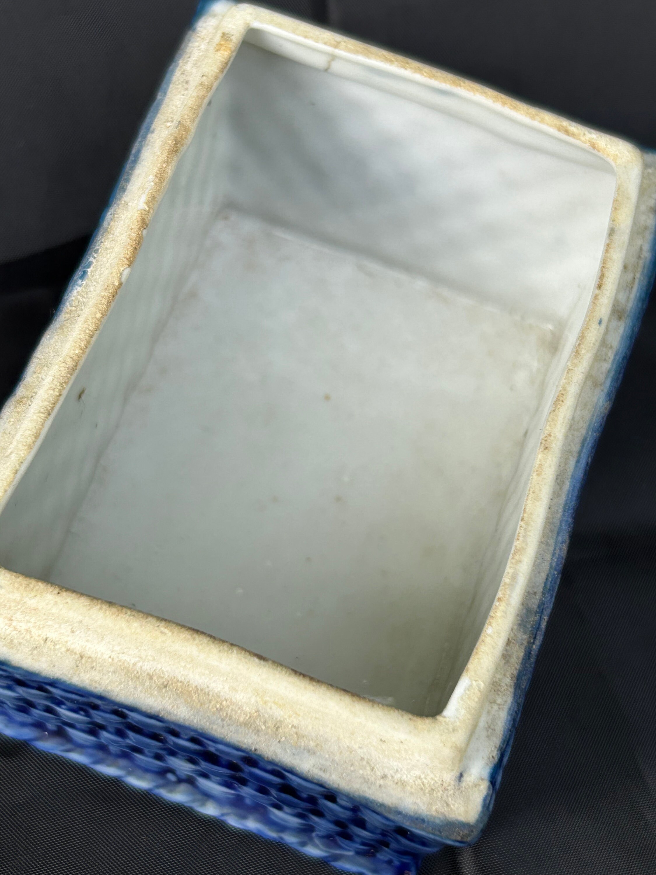 Delft Blue Pottery Trinket Box - Etsy