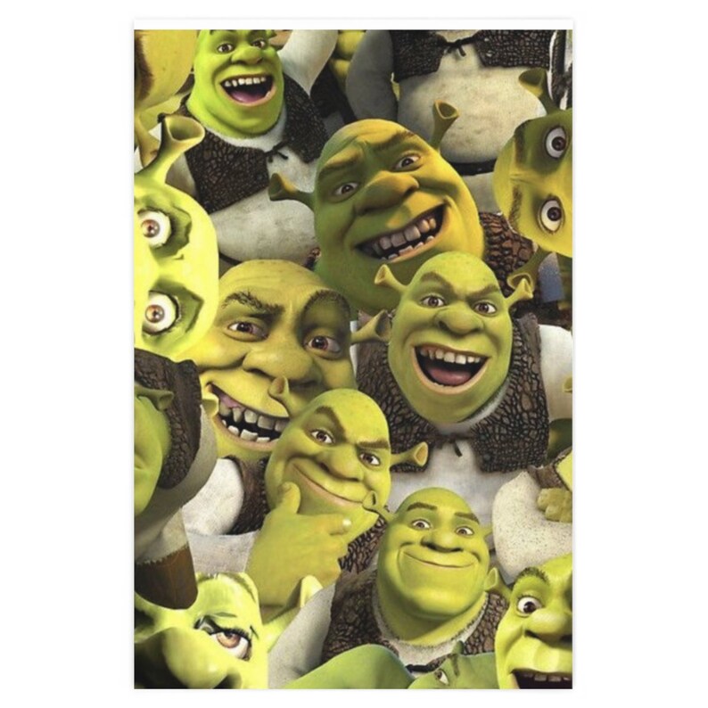 Shrek Wrapping Paper - Etsy