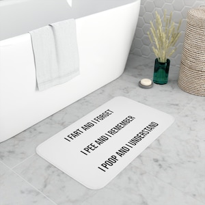 Funny Bath Mat Meme Bathroom Decor Gag Gift Idea Guest - Etsy