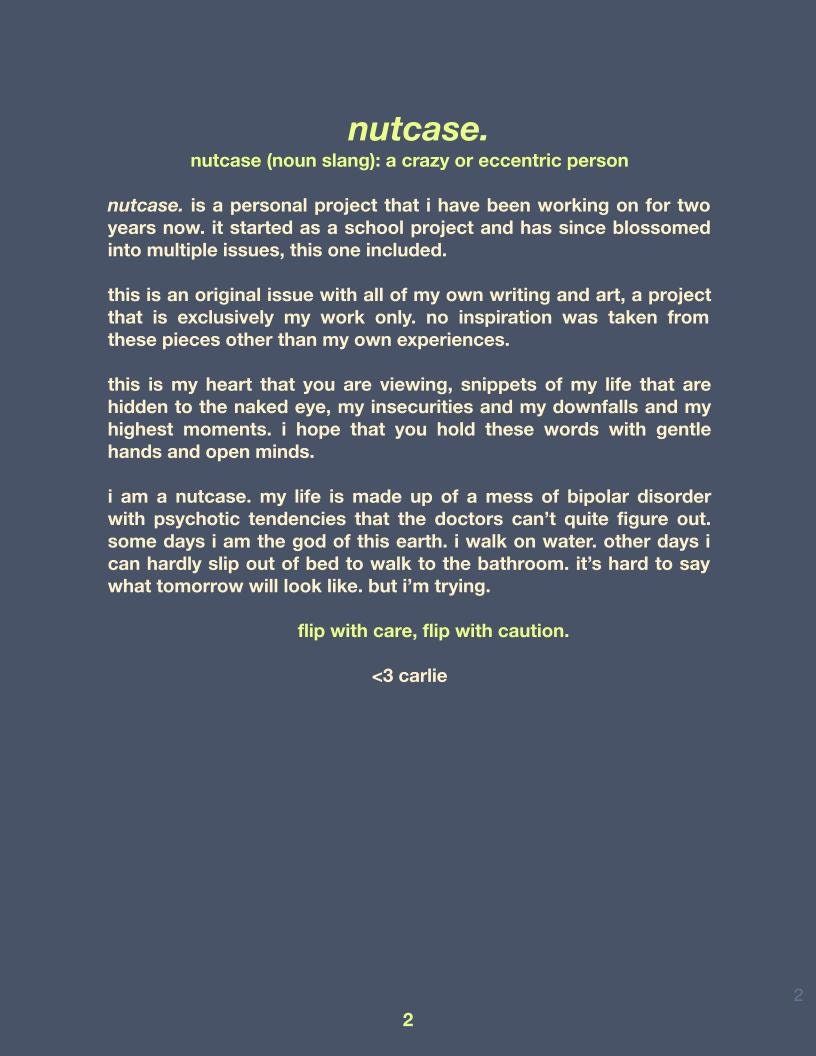 Nutcase. Fall 2023 Zine Zine Zine Digital Download PDF - Etsy