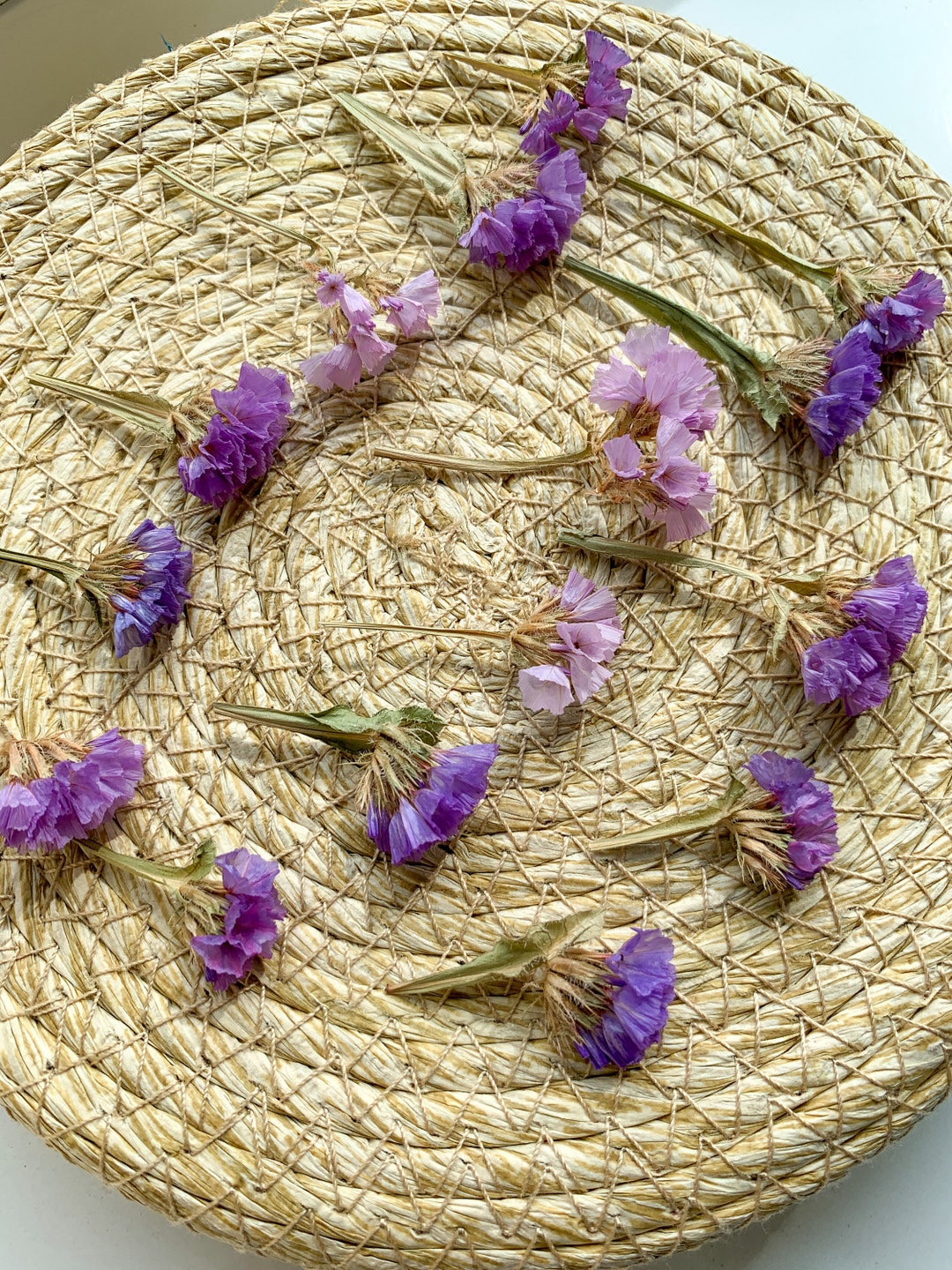 30 Dried Limonium Flowers for Resin Jewelry Purple Florist Supply Dried ...