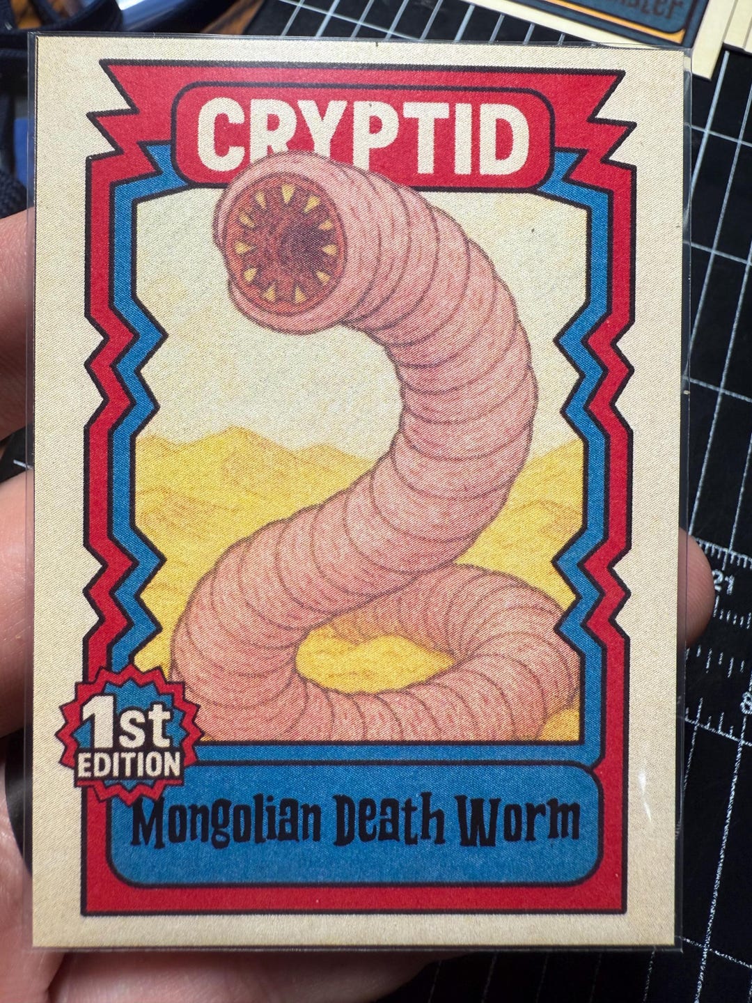 Mongolian Death Worm - Cryptid 1st Edition Art Trading Card (LIMITED ...