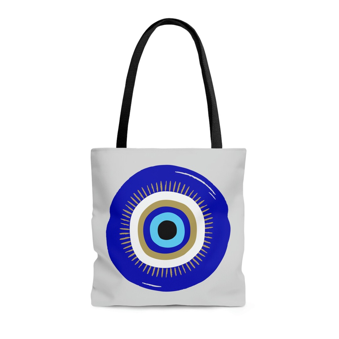 Minimalist Evil Eye Tote Bag, Great Tote for Beach, Park or Shopping ...