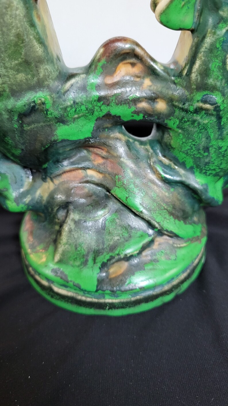 Rare Weller Pottery 'coppertone' Double Fish Vase - Etsy