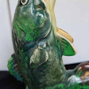 Rare Weller Pottery 'coppertone' Double Fish Vase - Etsy