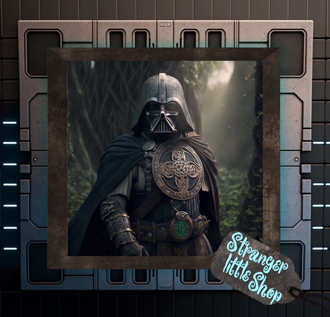 Darth Vader Star Wars Runes Style Digital Art - Etsy