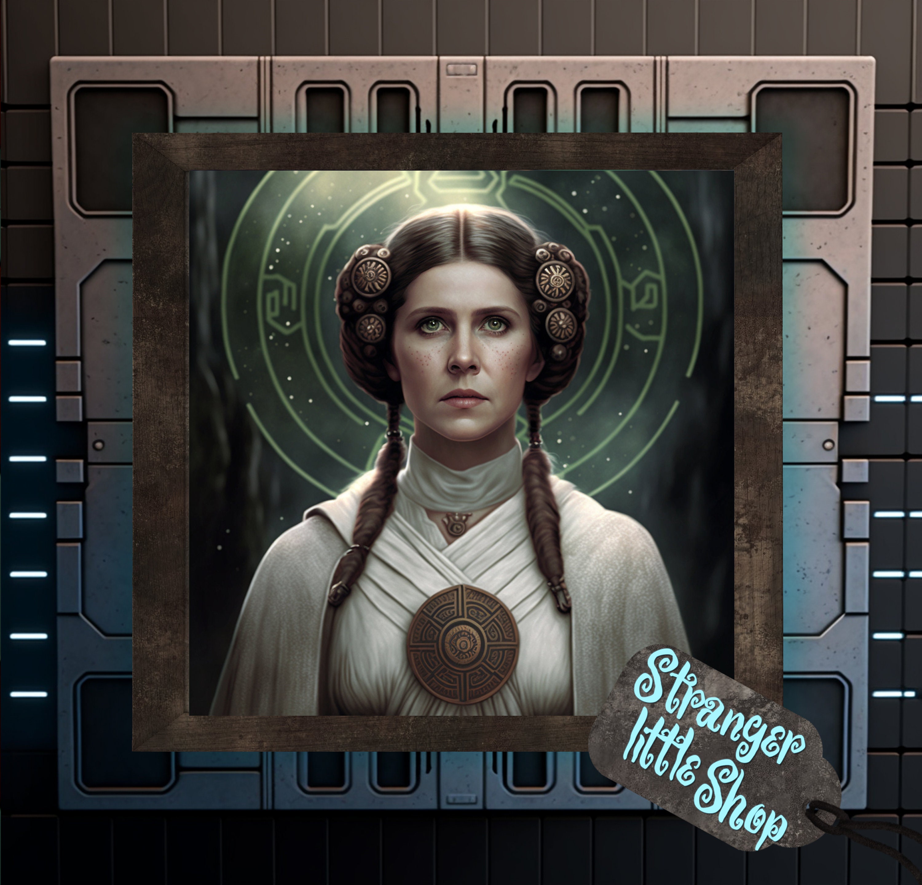 Princess Leia Star Wars Runes Style Digital Art - Etsy