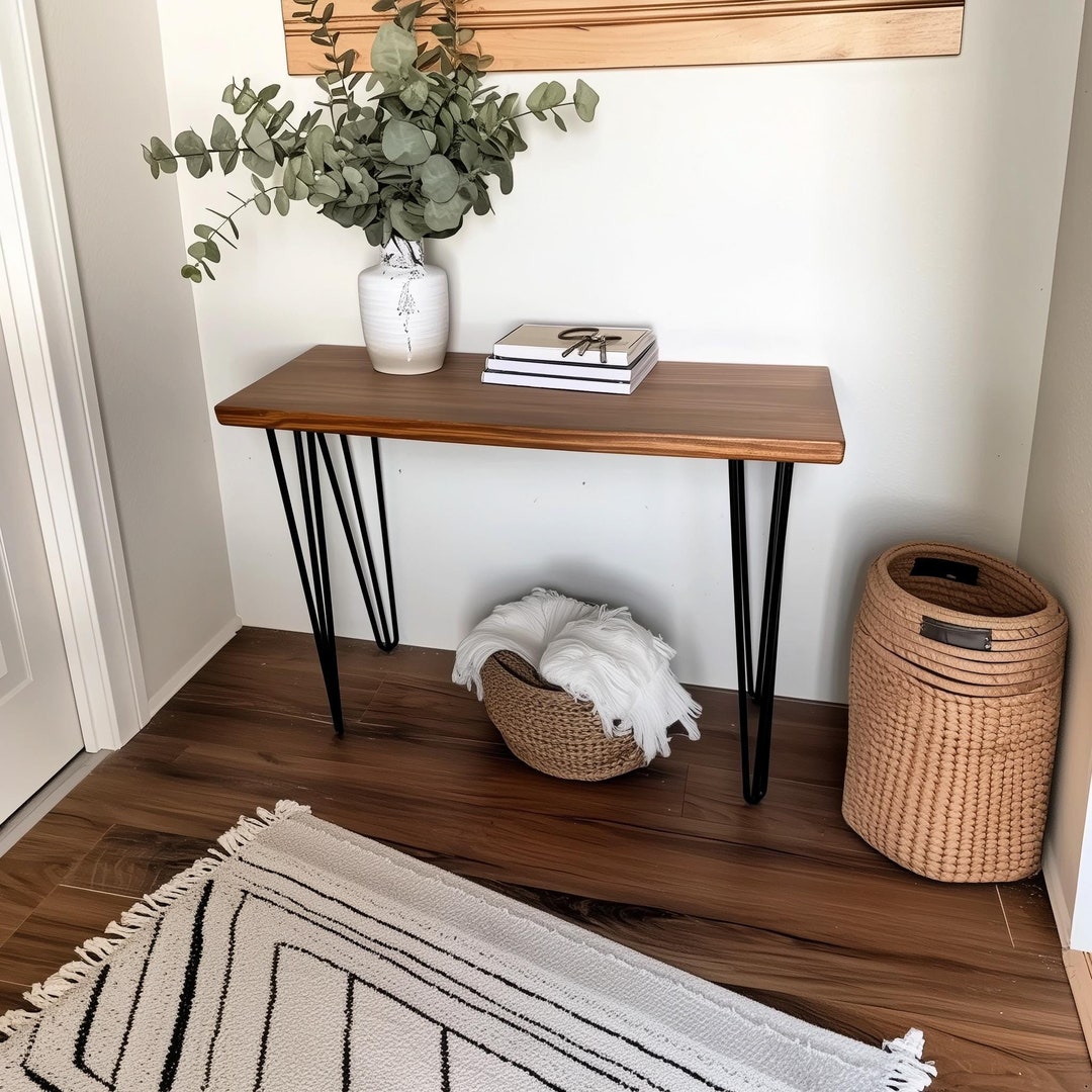 Narrow Entryway Table | Console Table | Sofa Table | Rustic Wood Table ...