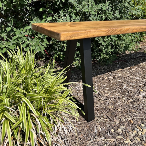 Tall wooden bench store