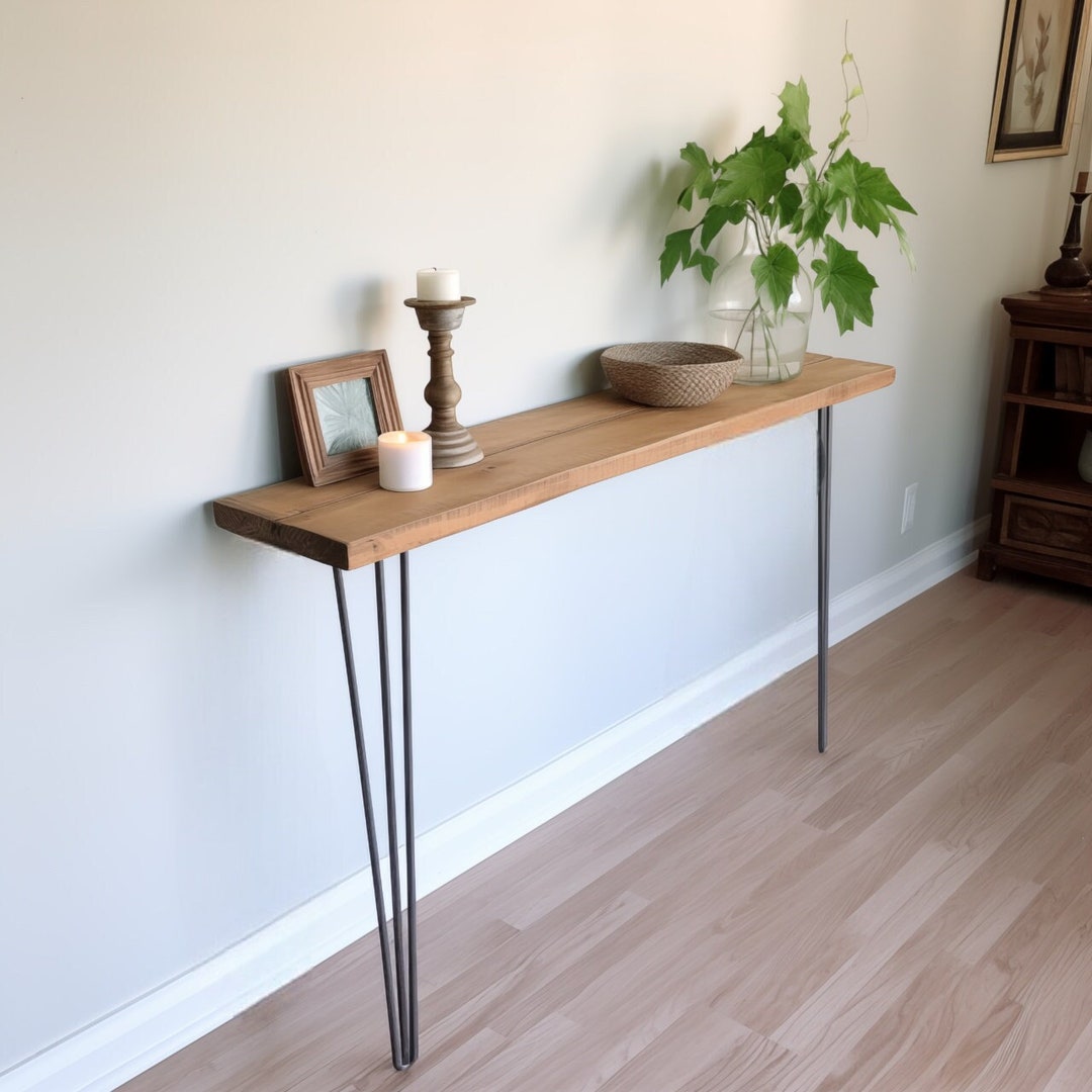 Console Table Narrow Entryway Table Sofa Table Skinny Console Table ...