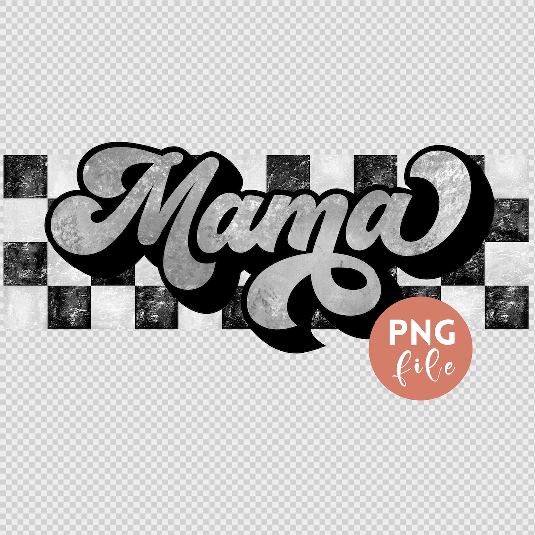 Mama Retro Png, Checkered Mama Png, Sublimation Design Download, Mother ...