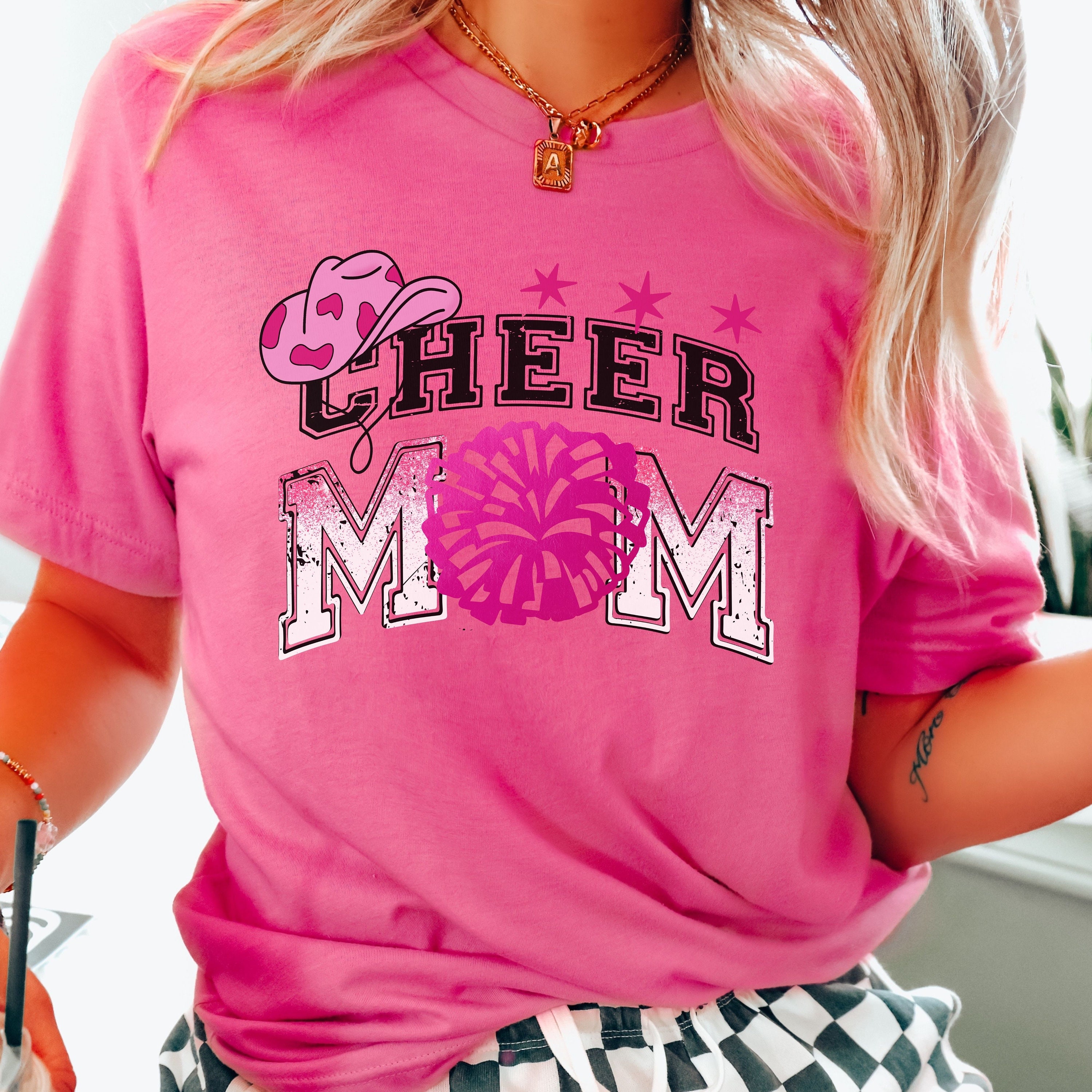 Cheer Mom Png, Western Png, Cowboy Png, Cheerleading Png, Pink Glitter ...
