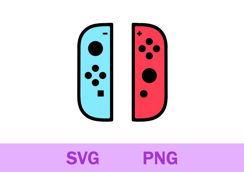 Switch Svg Png Switch Controllers Svg Png Gaming Controllers - Etsy