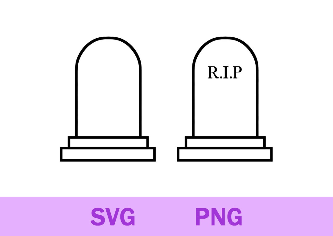 Gravestone Svg Png, Tombstone Svg Png, Gravestone Cricut Silhouette ...