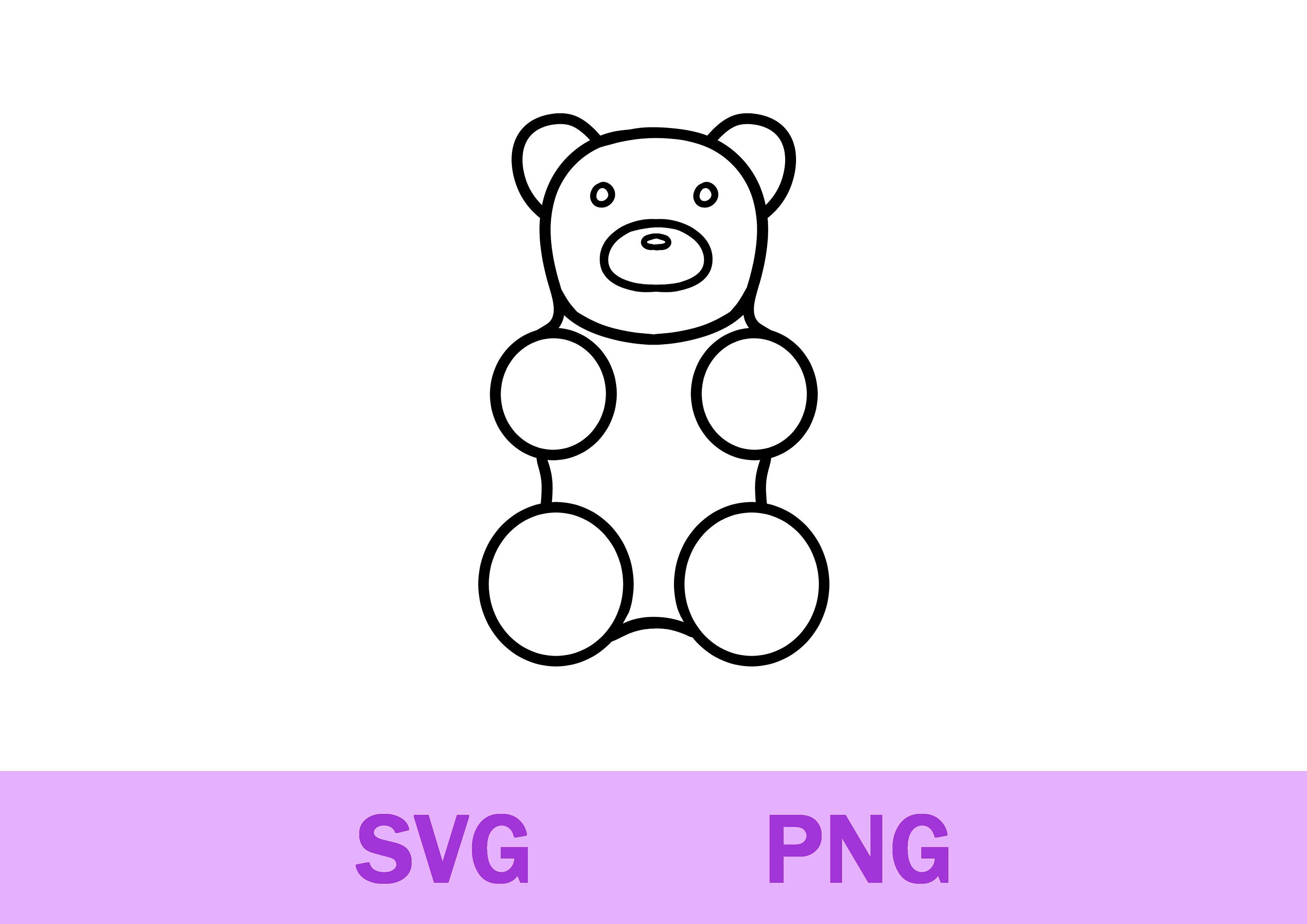 Gummy Bear Svg Png, Bear Svg Png, Gummy Bear Candy Clipart, Cricut ...