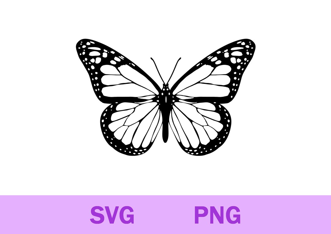 Mariposa monarca Svg Png Mariposa Svg Png Imágenes - Etsy España