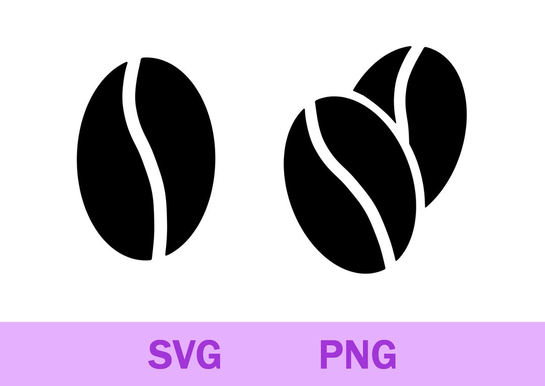 Grano de café Svg Png Café Svg Png Imágenes Prediseñadas de - Etsy España