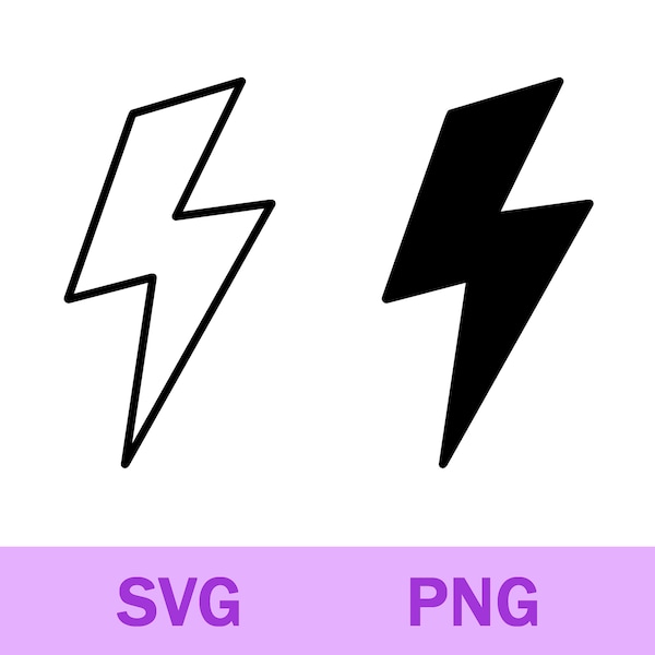 Lightning Svg - Etsy