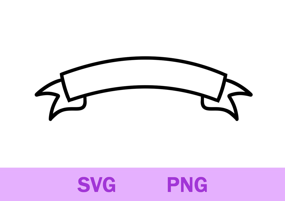 Ribbon Banner Svg Png, Scroll Svg Png, Banner Clipart, Cricut ...