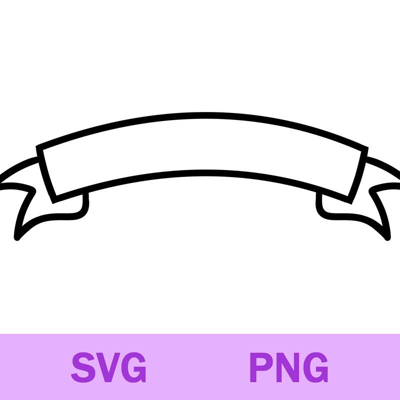Ribbon Banner Svg - Etsy