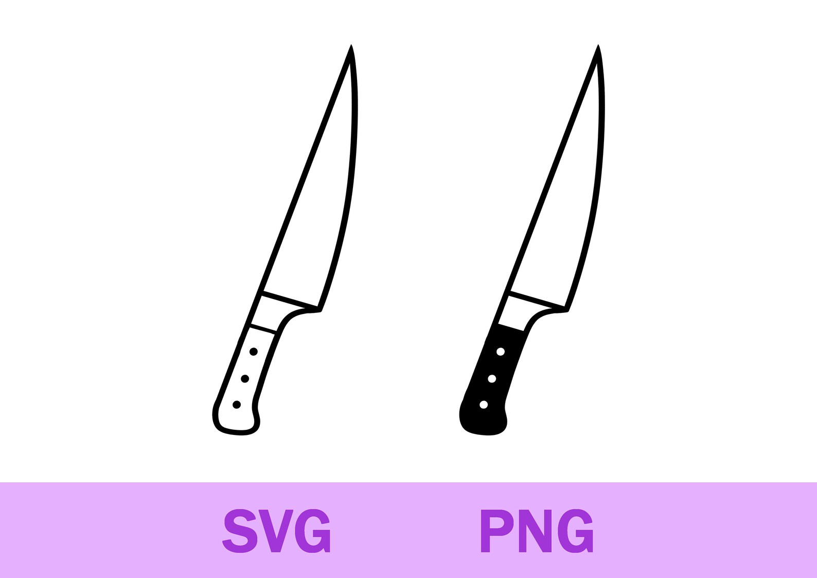 Knife Svg Png, Kitchen Knife Svg Png, Knife Clipart, Cricut Silhouette ...