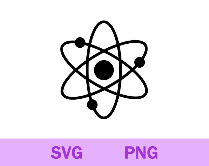 Atom Svg, Neutron Svg, Proton Svg, Science Svg. Vector Cut File for ...