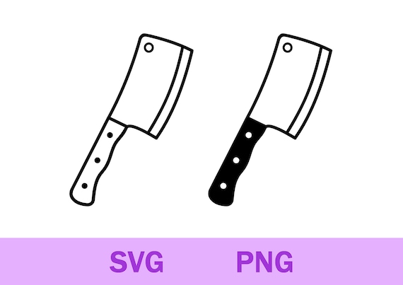 Cleaver Knife Clipart Kitchen Icon Graphic Illustration Of A Cleaver