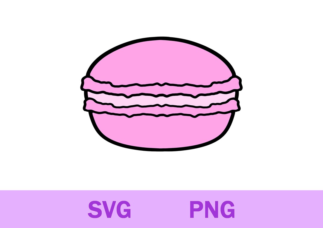 Macaron Png Svg Macaron Cookie Png Svg French Macaron - Etsy