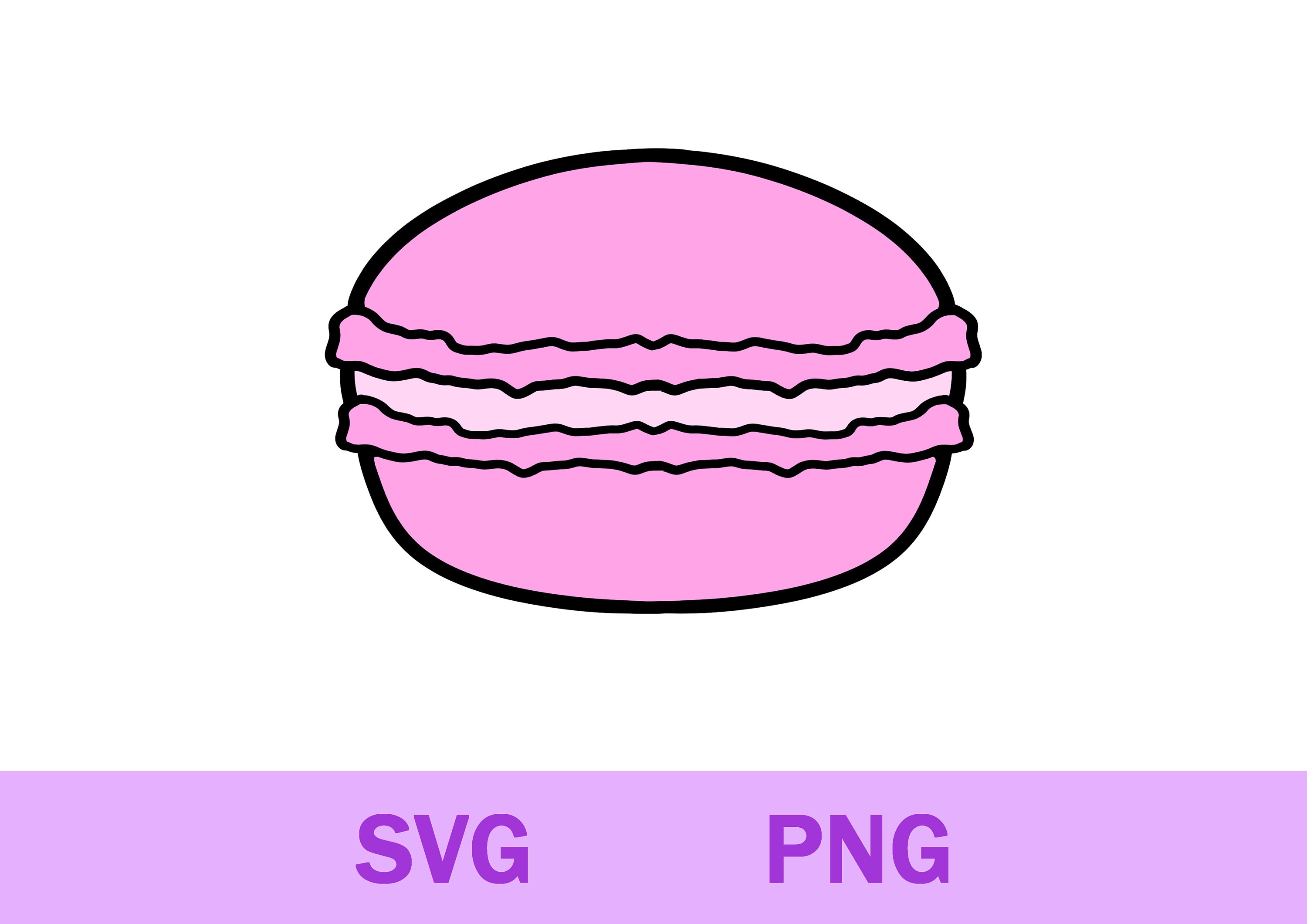 Macaron Png Svg Macaron Cookie Png Svg French Macaron - Etsy