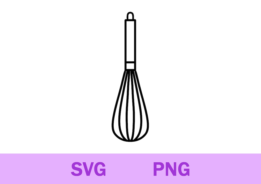 Whisk Svg Png, Kitchen Whisk Svg Png, Whisk Clipart, Cricut Silhouette ...