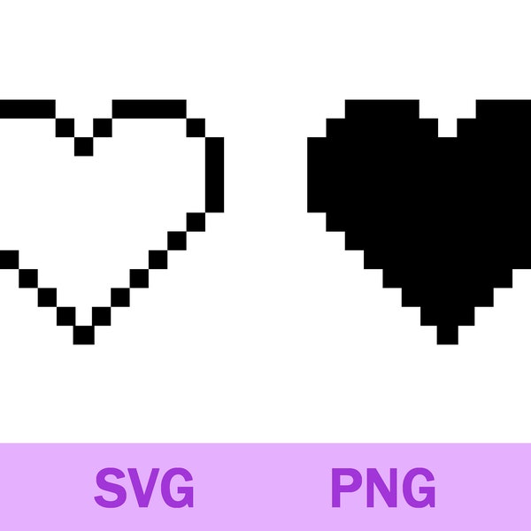 Pixel Heart - Etsy