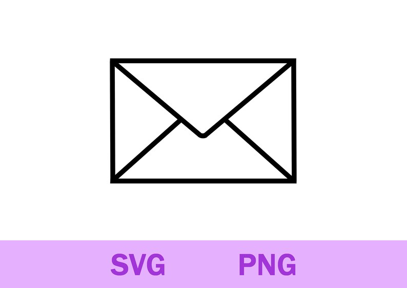 Envelope Outline Svg, Envelope Svg Png, Envelope Clipart, Cricut ...