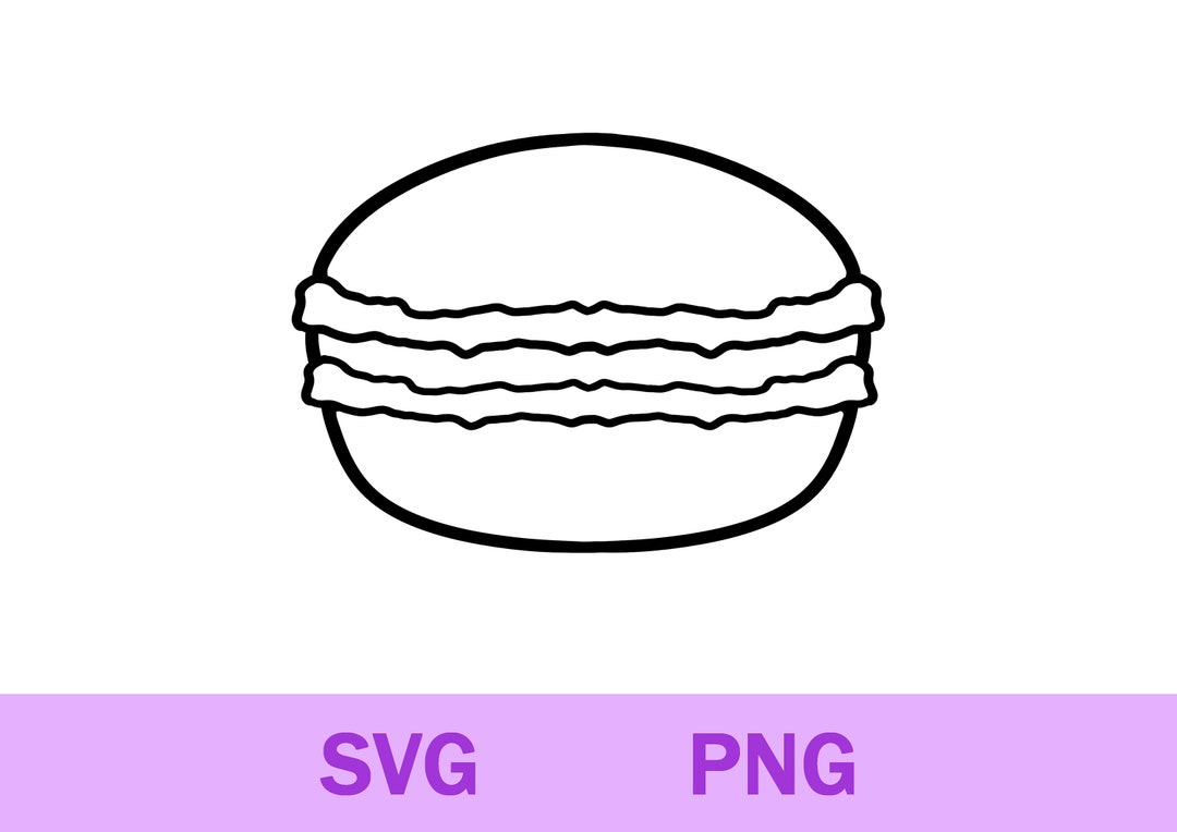 Macaron Svg Png, Macaron Cookie Svg Png, French Macaron Clipart, Cricut ...