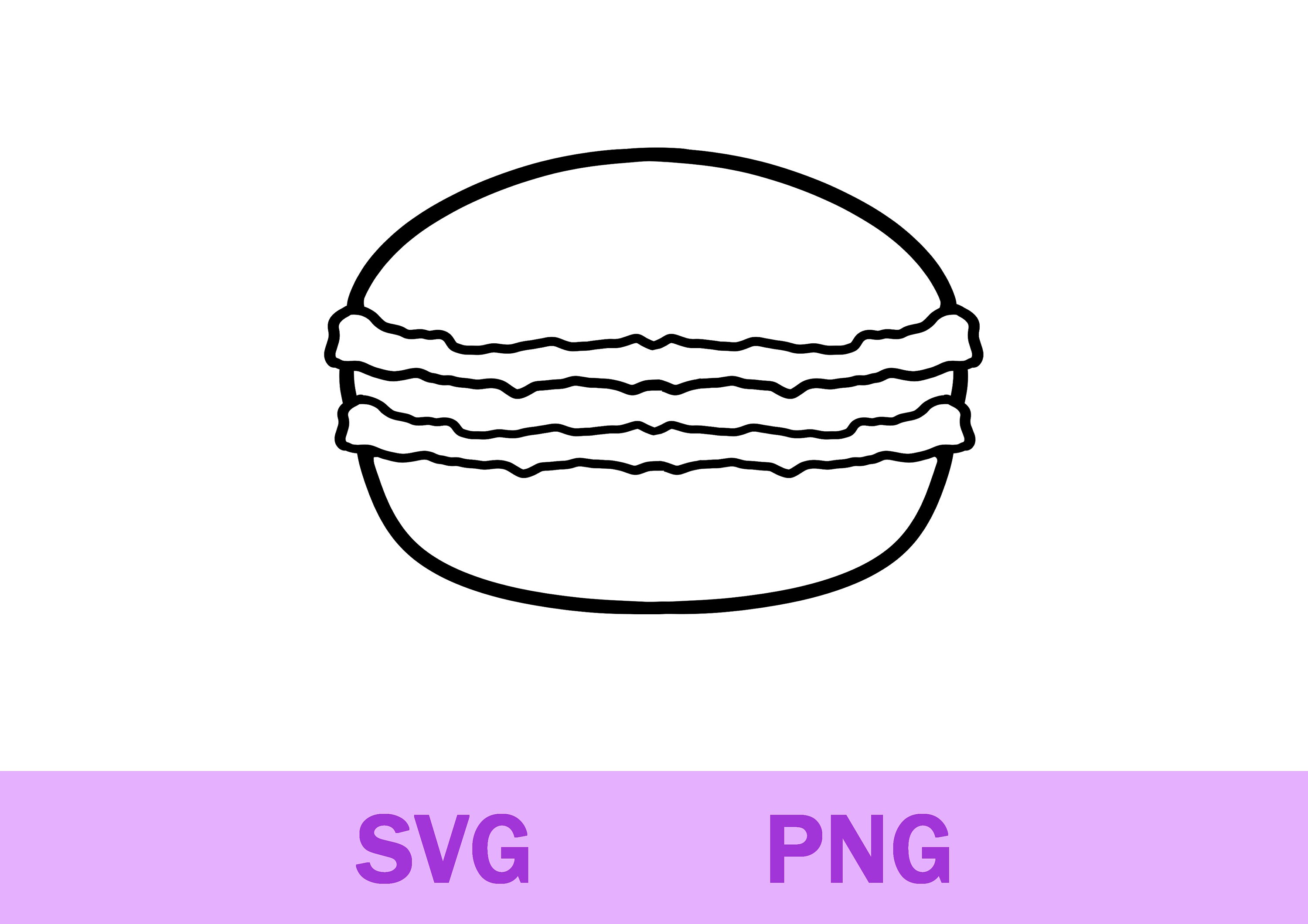Macaron Svg Png, Macaron Cookie Svg Png, French Macaron Clipart, Cricut ...